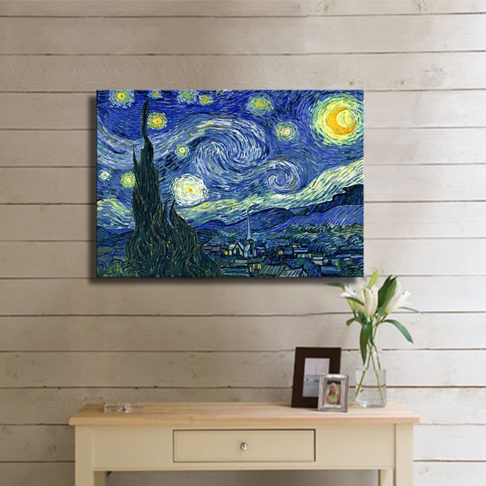 Van Gogh Yıldızlı Gece Tablosu