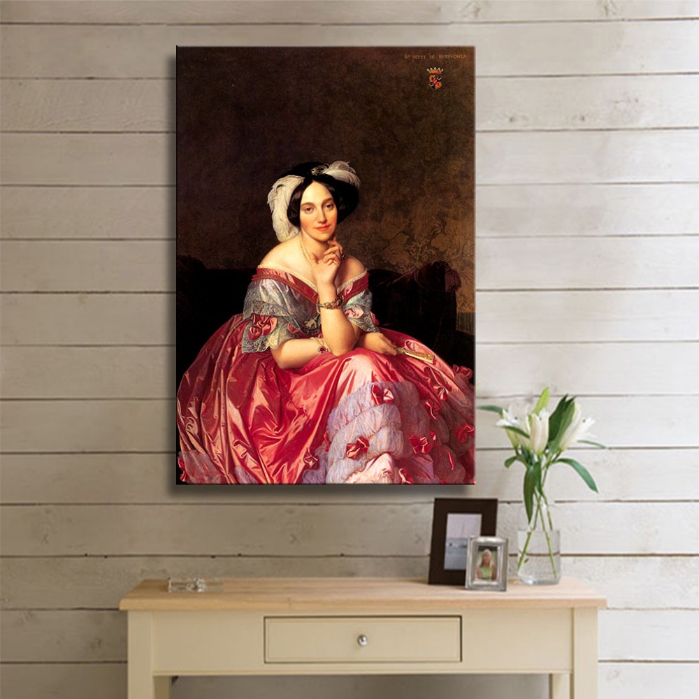 Ingres Jean Auguste Dominique Baronne James de Rothschild nee Betty Von ...